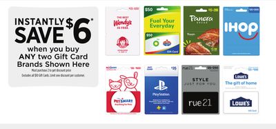 Dollar General in store, save $6 when you purchase two gift cards from ...