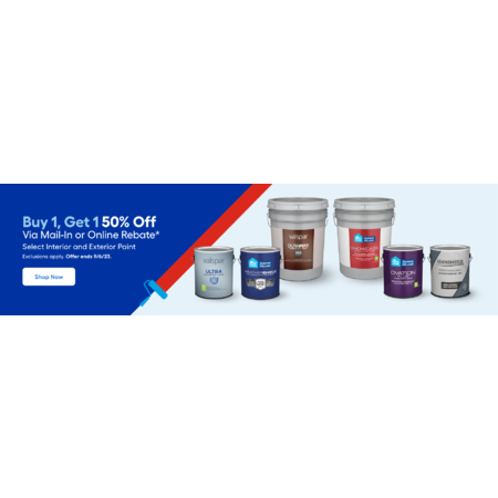 Lowe's Buy one get one 50% off select paints and stains, via mail-in or ...