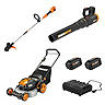 Sam's Club members, Worx 40v Combo, Includes 20" Push Mower, 13" String ...