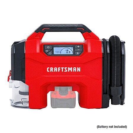 CRAFTSMAN Craftsman Cordless Inflator 20-volt Li-ion Air Inflator and ...