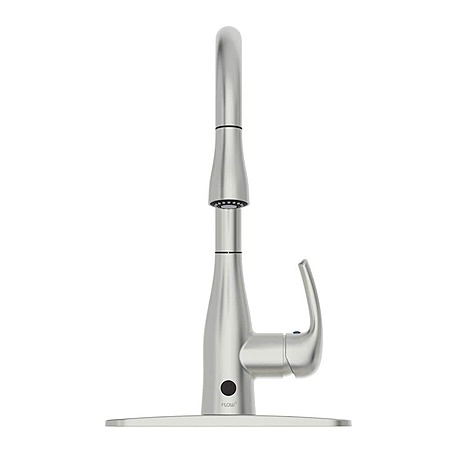 FLOW Motion Activated Single-Handle Pull-Down Sprayer Kitchen Faucet in ...