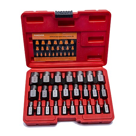 25Pcs Screw Bolt Nuts Extractor Set, Hex Head Multi-Spline Remover Bolt ...