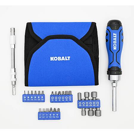Kobalt 27 -Piece 3-in Ratcheting Multi-Bit Combination Tip Screwdriver ...