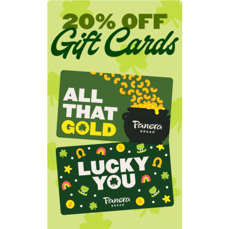 Panera Bread, 20% off gift cards - 2026-03-13