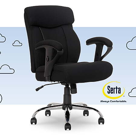 Serta Commercial Grade Big & Tall Task Office Chair (up to 300lbs ...