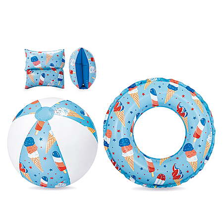 Bluescape Inflatable Sweets Swim Set, 3-Pack, Arm Band Floats, Swim ...