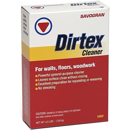 4.5lb Savogran Dirtex Floor, Walls & Woodwork cleaner for paint ...