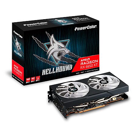 PowerColor Hellhound AMD Radeon RX 6650 XT Graphics Card with 8GB GDDR6 ...