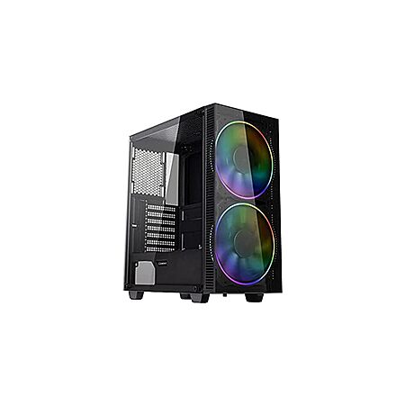 GAMEMAX Black Hole Gaming Computer Case Mid Tower w 2x200mm ARGBFans ...