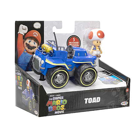Super Mario Bros Movie Toad 2.5" Figure with Kart Collectible $5.70 ...