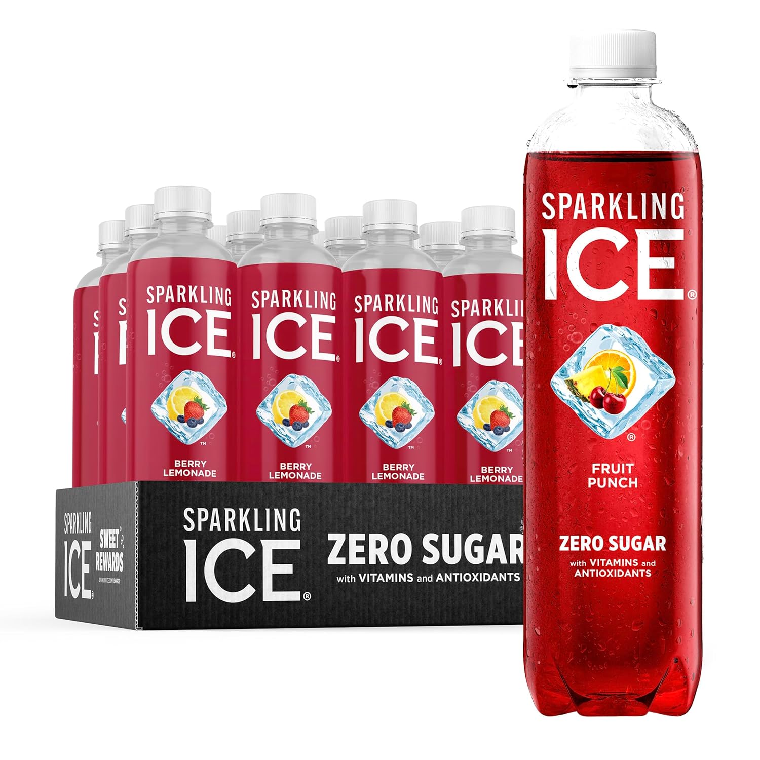 12-Pack 17-Oz Sparkling Ice Zero Sugar Water (Various Flavors) $8.80 w ...
