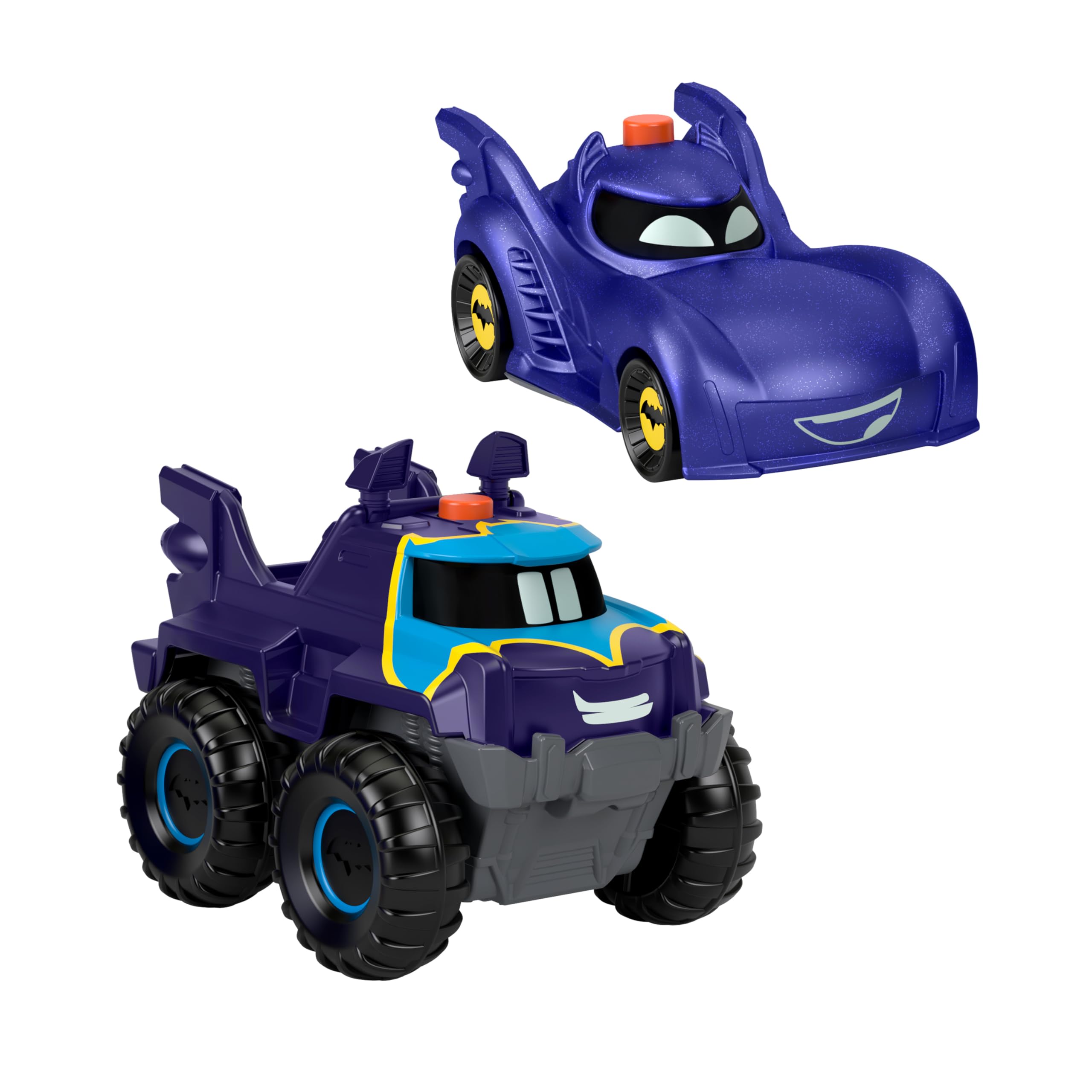 Fisher-Price DC Batwheels Light-Up Bam The Batmobile & Buff The Bat ...