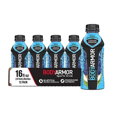 12-Pack 16-Oz BODYARMOR Sports Drink (Blue Raspberry) - 2024-05-17