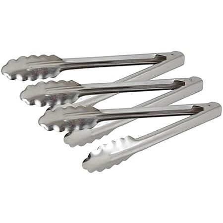 3-Pack 9" Winco Coiled Spring Stainless Steel Tongs - 2024-07-30
