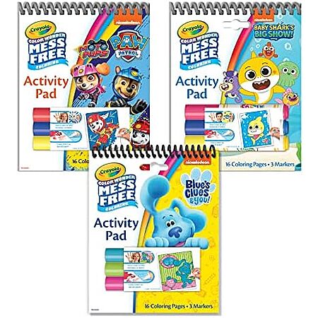 3-Pack Crayola Nickelodeon Color Wonder Activity Books Bundle $10.49 ...