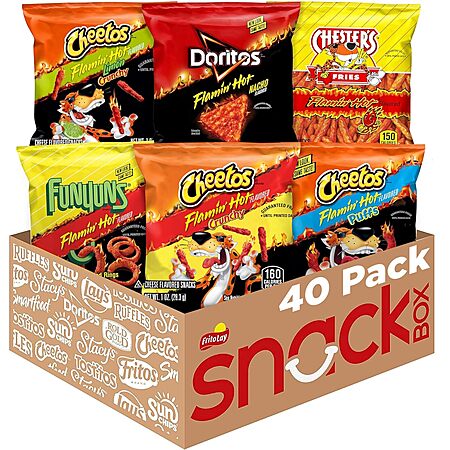 40-Count Frito Lay Flamin' Hot Mix Variety Pack $14.81 w/ S&S + Free ...