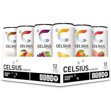 12-pk 12-oz CELSIUS Assorted Flavors Official Variety Pack - 2025-12-31