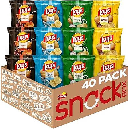 40-Count 1-Oz Lay's Potato Chips (4 Flavor Variety Pack) $14.89 w/ S&S ...