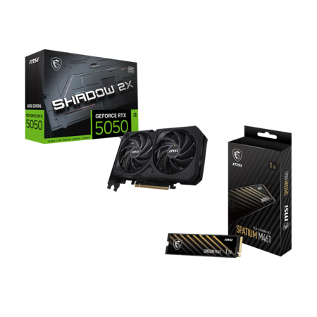 GeForce RTX 5050 8G SHADOW 2X OC | 1TB SSD Combo Pack $299 - 2026-01-19