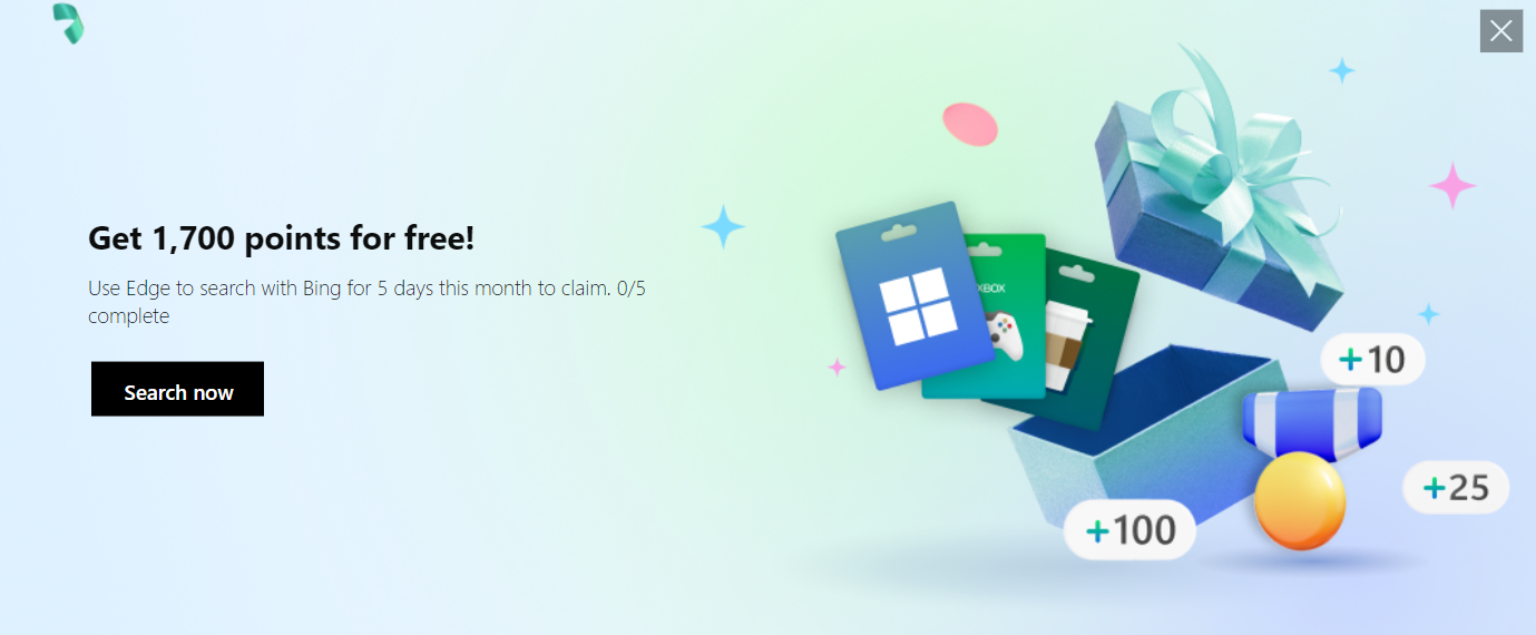 Select Microsoft Rewards Members: Use Edge to Search w/ Bing for 5 Days ...