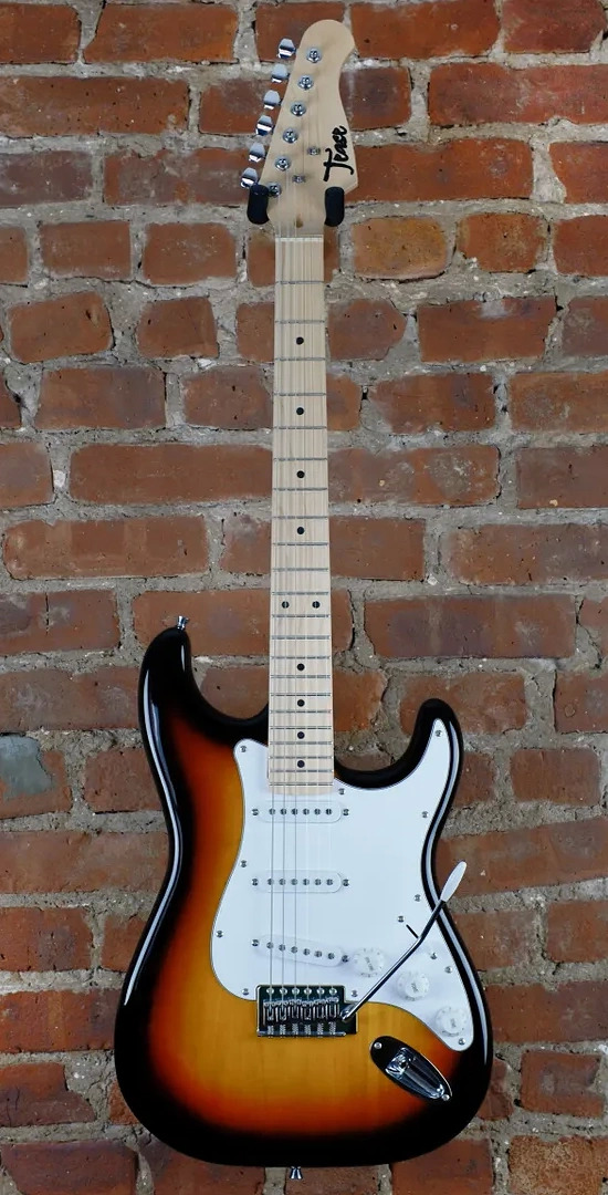 Tease S-T Series Electric Guitar + Gig Bag + 2 Watt Pocket Amp - 6 ...