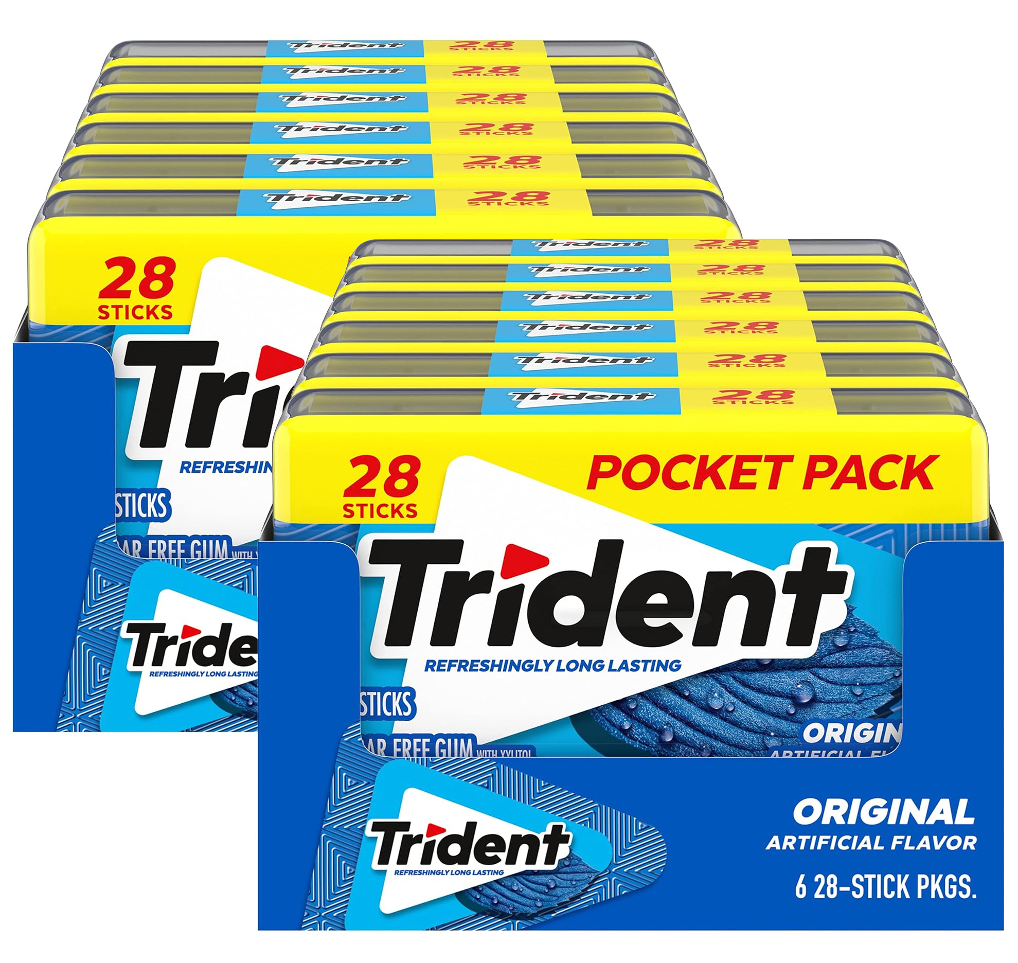 12-Pack 28-Piece Trident Original Sugar Free Gum $16.11 ($1.34 each ...