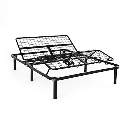 Lucid Basic Remote Controlled Steel Adjustable Bed Base (Queen) $145 ...