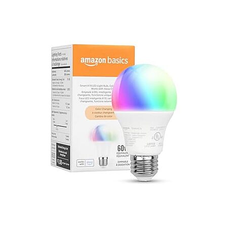 Prime Members: Amazon Basics 800LM Smart A19 LED Light Bulb: 1-Pk $7, 5 ...