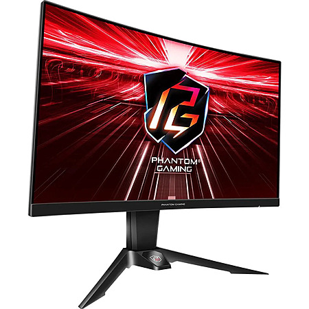 27" ASRock Phantom 1440p QHD 165Hz 1500R Curved VA Gaming Monitor w ...