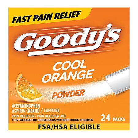 24-Count Goody's Pain Relief Powders (Cool Orange) $1.60 w/ S&S + Free ...