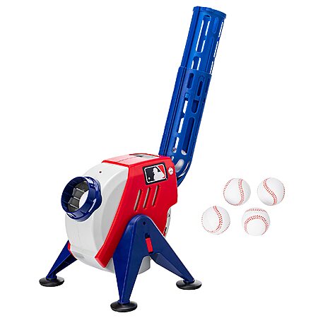 Franklin Sports Kids MLB Baseball Pitching Machine w/ Adjustable Speeds ...