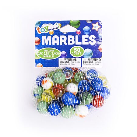 50-Piece Glass Marble Set $3.84 + Free Shipping w/ Prime or on $35 ...
