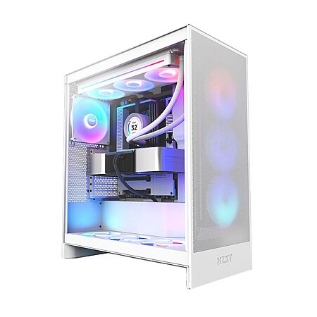 NZXT H7 Flow RGB ATX Mid-Tower PC Gaming Computer Case (White) - 2026-03-23
