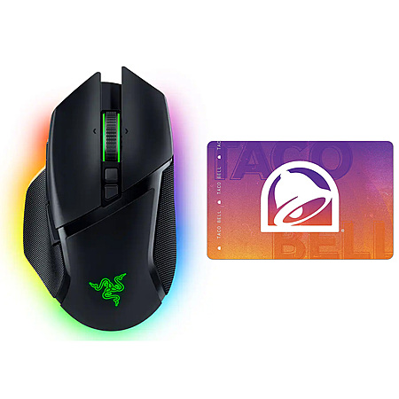 Razer Basilisk V3 Pro Wireless Mouse (Black) + $25 Taco Bell eGift Card ...