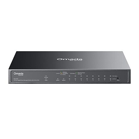 TP-Link Omada 10-Port Gigabit Easy Managed Switch with 8-Port PoE+ $79. ...