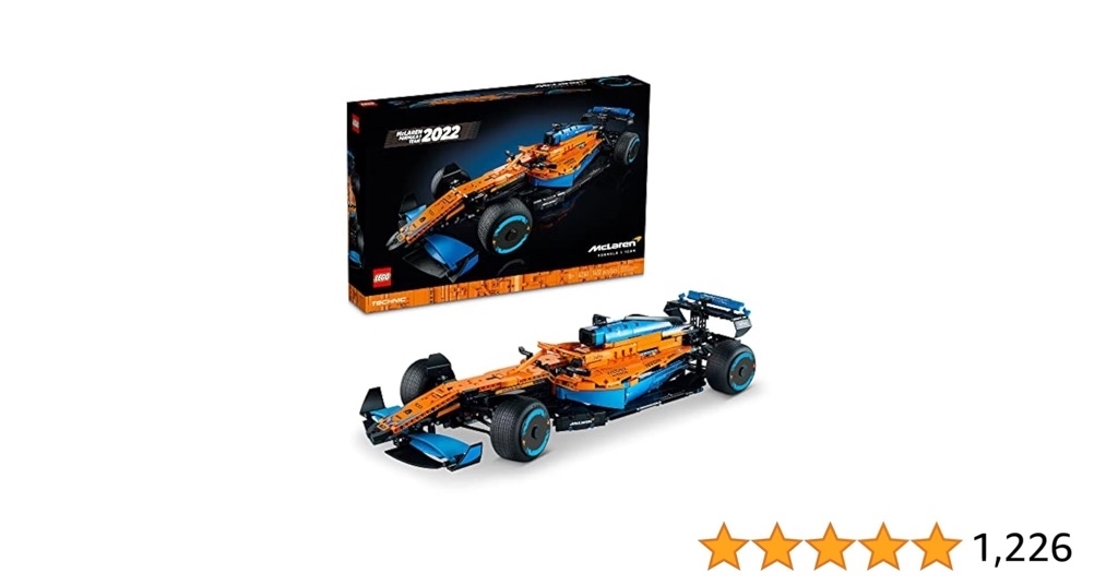 LEGO 42141 Technic McLaren Formula 1 2022 Replica Race Car Model ...