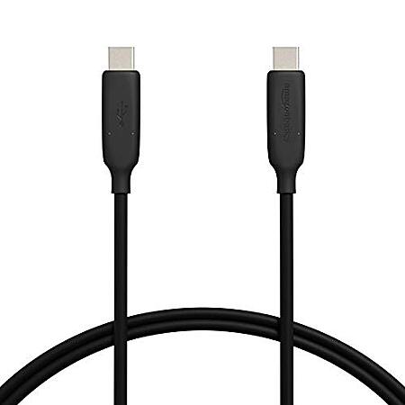 3' Amazon Basics 60W Fast Charging USB-C to USB-C Cable (Black) - 2022 ...