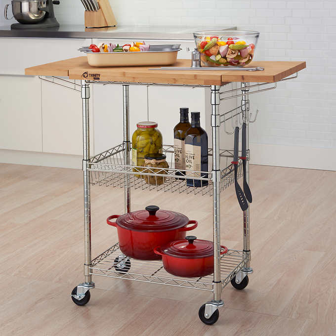 TRINITY PRO EcoStorage® Kitchen Cart $100. Reg. $130. F/S from Costco.