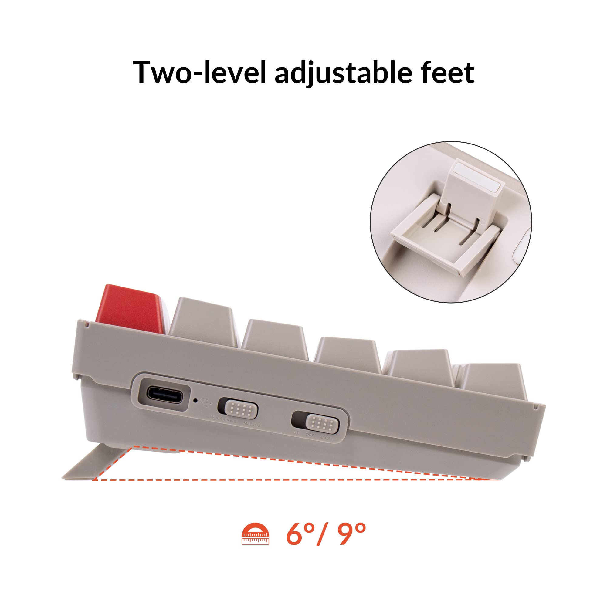 Keychron K2 Bluetooth Wireless/USB Wired Mechanical Keyboard Brown ...