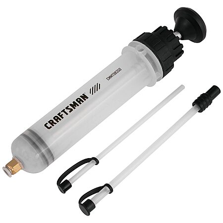 7" Craftsman Hand Operated Plastic Fluid Extractor (CMMT98350) $11 ...
