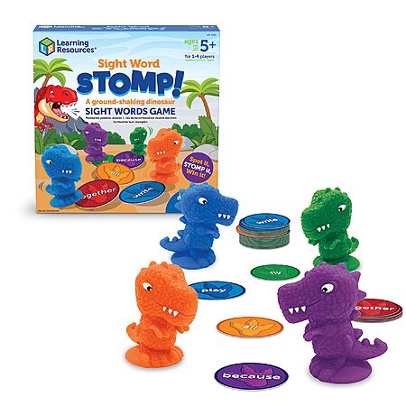 114-Piece Learning Resources Sight Word Stomp! Game - 2024-03-19
