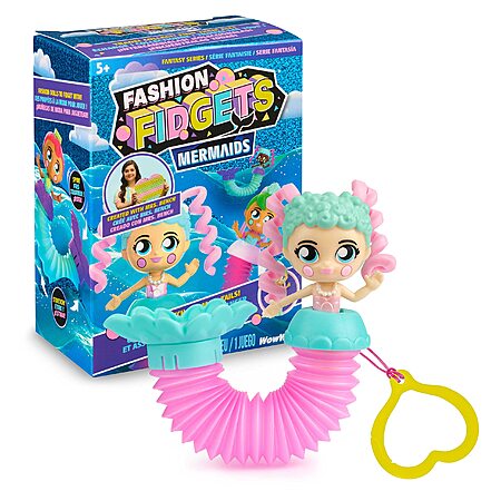WowWee Girls' Fashion Fidgets Mermaids Fantasy Series Fidget Toy Doll ...