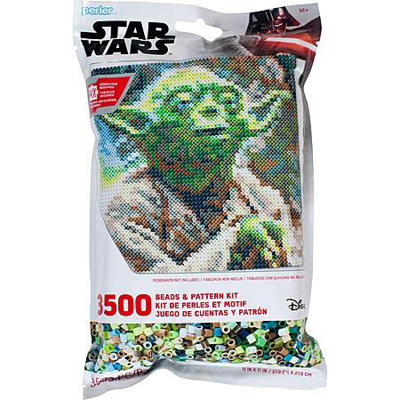 3500-Piece Perler Star Wars Yoda Pattern Beads Kit $3 + Free Shipping w ...