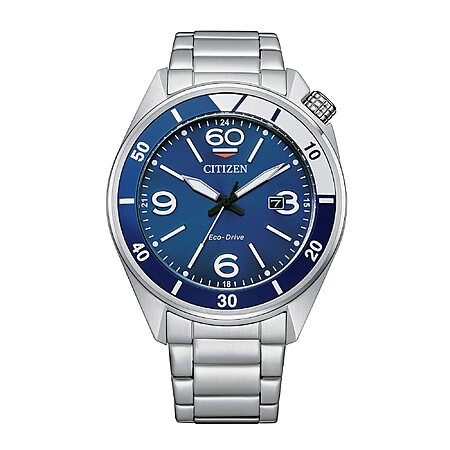 Citizen Men's Eco-Drive Weekender Sport Watch (Stainless Steel/Blue Dial)