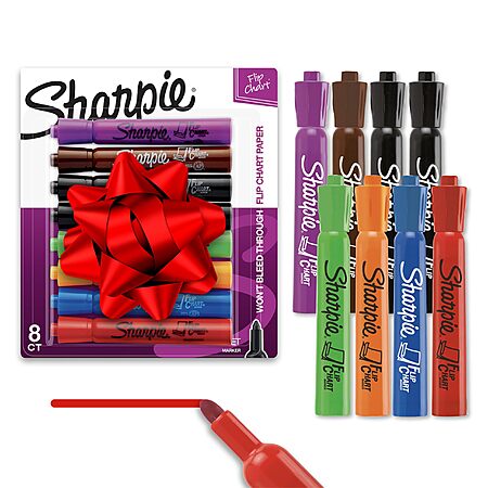 8-Count Sharpie Flip Chart Markers (Bullet Tip, Assorted Colors) $5.72 ...