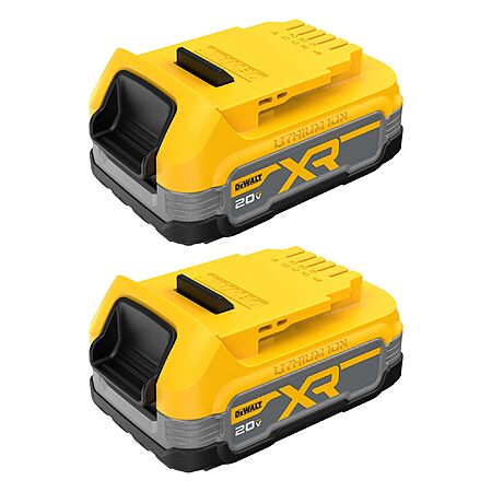 2-Pack DEWALT 20V POWERSTACK 1.7Ah Compact Battery $79.00 + Free ...