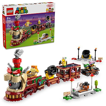 1392-Piece LEGO Super Mario: Expansion Set - The Bowser Express Train ...