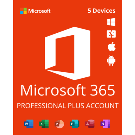 Microsoft Office 365 – 5 Devices – 5TB OneDrive – Worldwide Lifetime ...