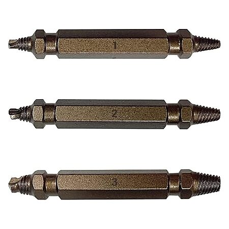 BIG RED BHT-3ESE01R-3 Torin Stripped Screw Remover Set and Broken Bolt ...