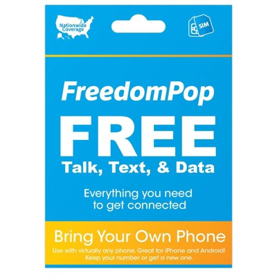 FreedomPop Voice SIM Kit Starter Kit from Target: $0.99 - 2021-10-11